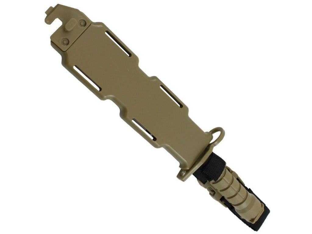 Tan Plastic Bayonet for M16 with Sheath
